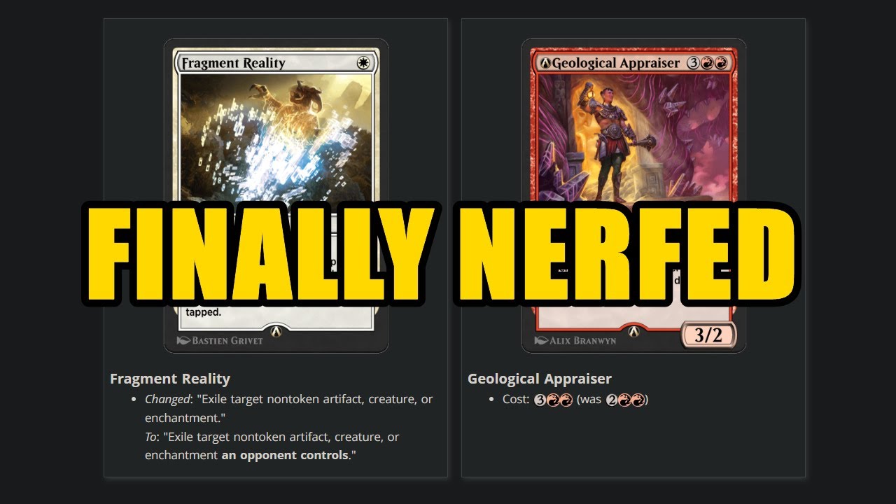 THEY ARE FINALLY NERFED! Dreaded Turn 1 Combo Gone! | Historic ...
