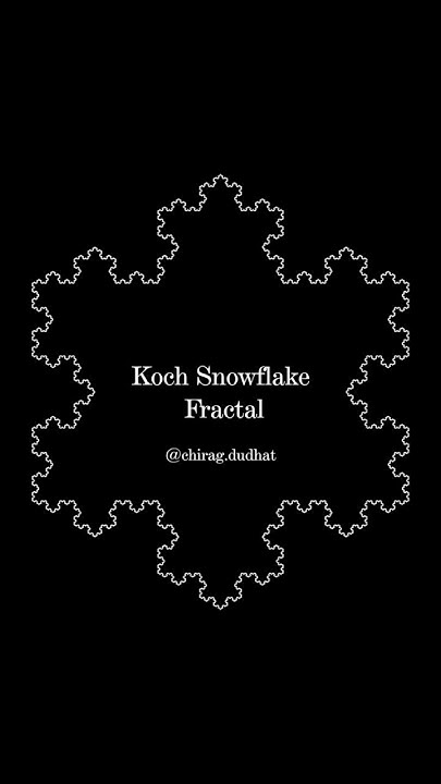 Snowflake Fractals #fractals #mathematics #satisfying #infinite #art - YouTube