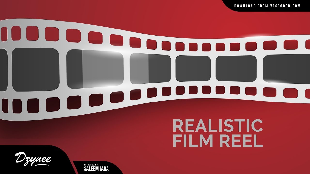 Illustrator Tutorials | Realistic Film Reel - YouTube