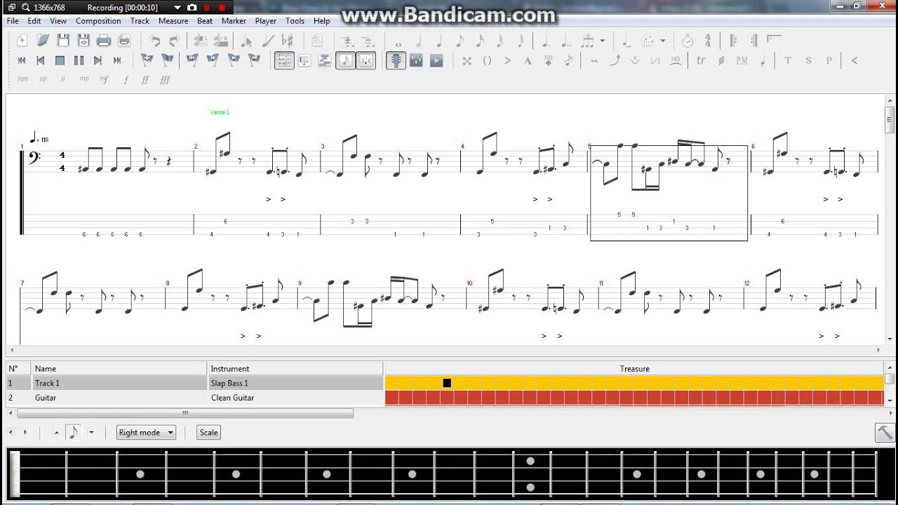 Treasure Guitar Fingerstyle + FREE Tabs - YouTube