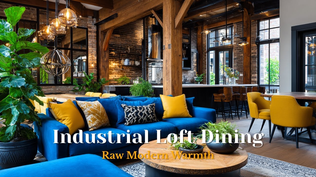 Industrial Loft Dining Table Styling | Raw Modern Decor with Affordable ...