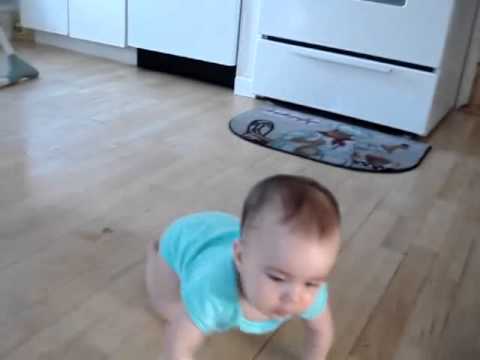 Funny Baby Scared of Vacuum Cleaner - YouTube