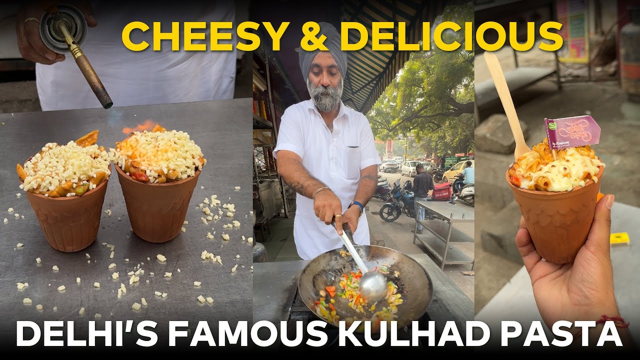 Cheesy & Delicious: Delhi’s Famous Kulhad Pasta | Fire Kulhad Pasta ...