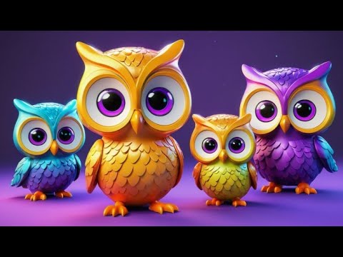 Three Little Owls Say the Colors + More Nursery Rhymes & Kids Songs ...