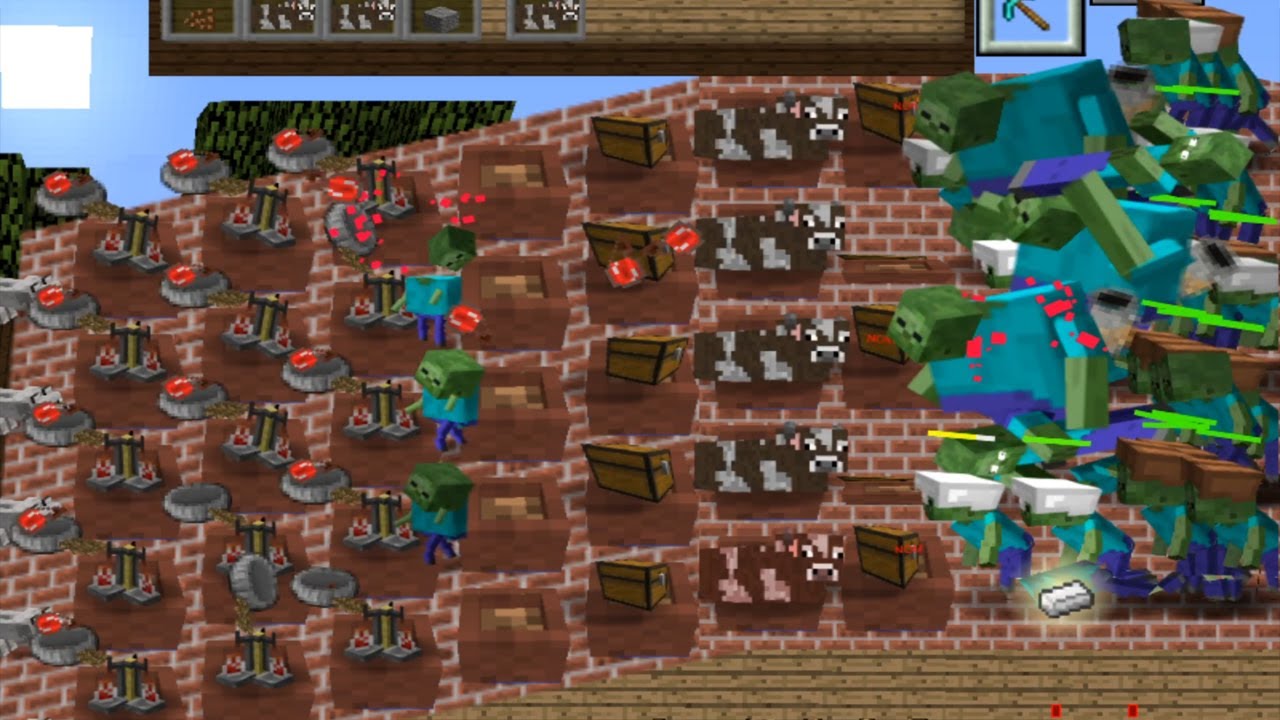 Plants Minecraft vs Zombies Minecraft - Plant vs. Zombie Mod Minecraft ...