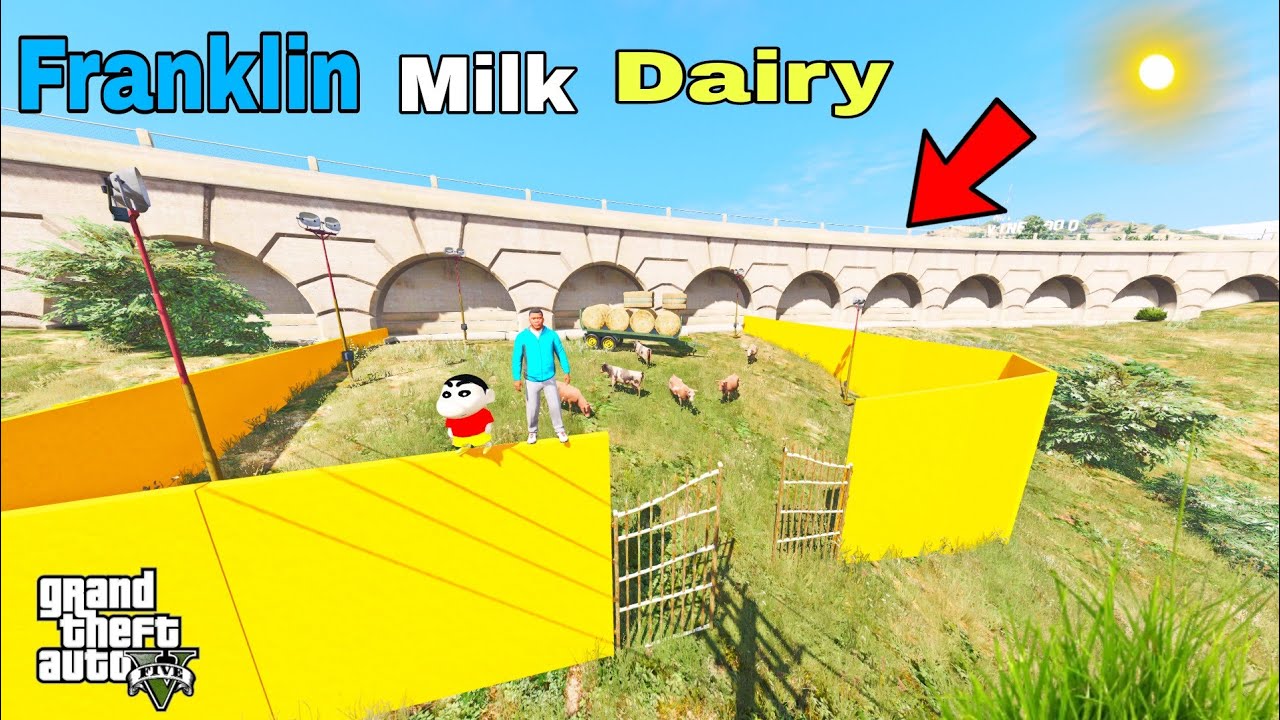 Franklin And Shinchan Open A NEW COW DAIRY Business or Sell a Milk in ...