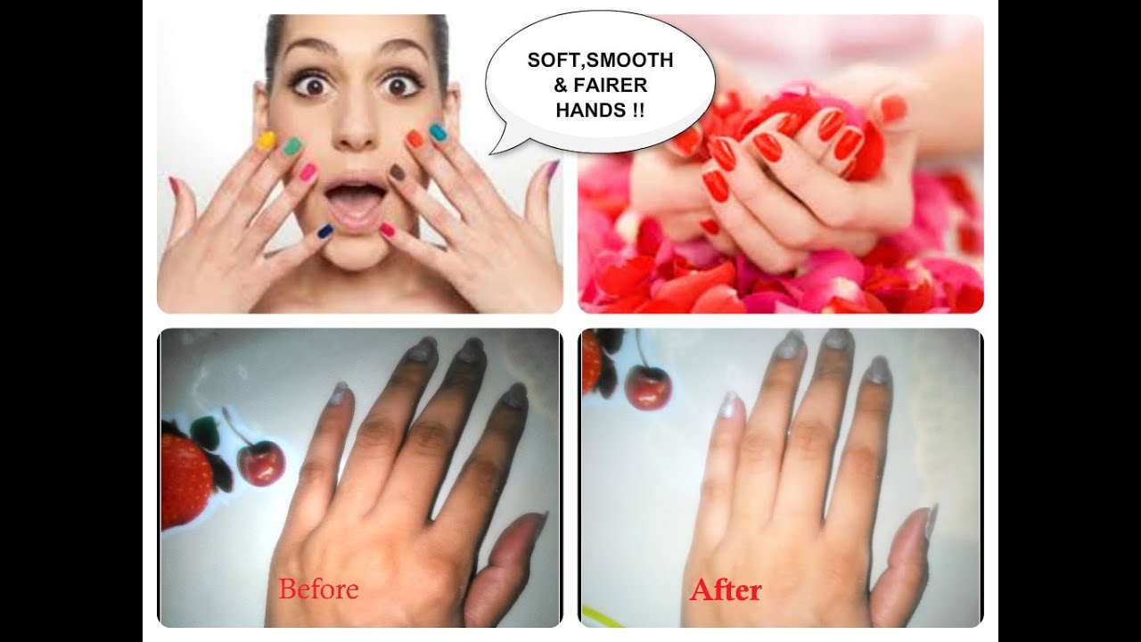 Get soft,smooth and FAIRER HANDS in a week using HOME REMEDY ! - YouTube