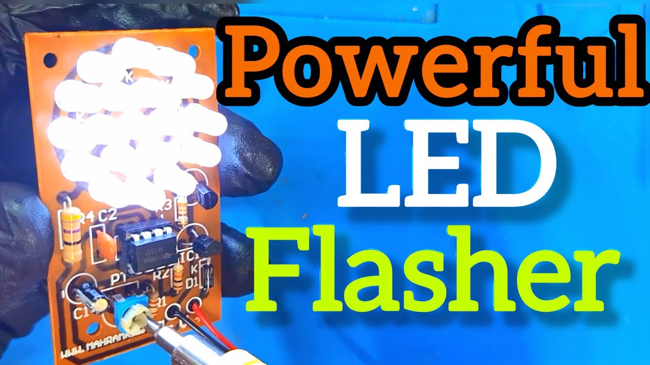 I Built a Lighthouse LED Flasher with 555 Timer and 19 LEDs in Just 10 ...