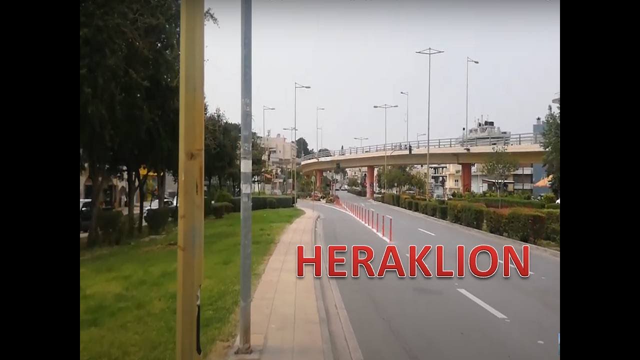 Ηράκλειο Λεωφόρος Παπαναστασίου Γέφυρα Κνωσού Διαγραμμίσεις - YouTube