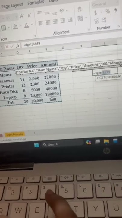 Dget Function Advanceexcel Shortsvideo Excel Exceltips Exceltrick Youtube
