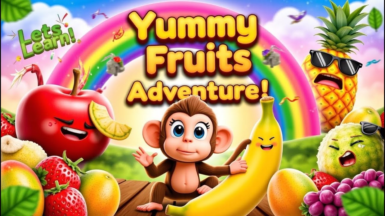 🍏 YUMMY FRUITS ADVENTURE 🍍 | Fun Learning for Kids - YouTube