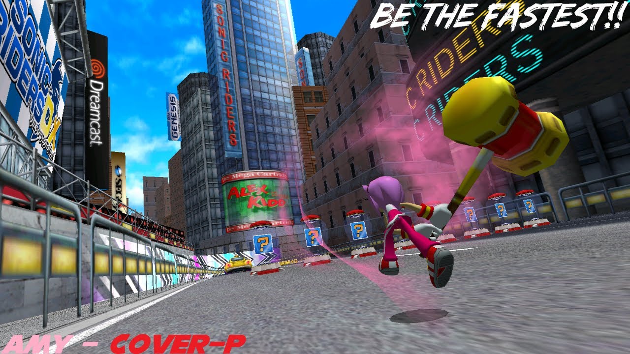 Sonic Riders RG v1.0.2 "Be the Fastest!!" 3 Laps '80s Boulevard (Amy ...