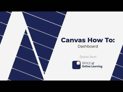 Canvas How To: Dashboard - YouTube