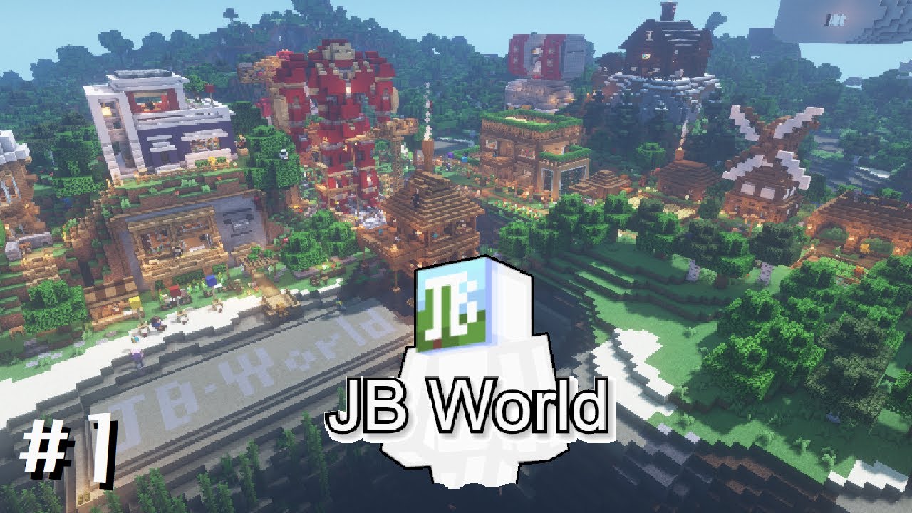[마인크래프트 건축] JB 월드 1화: JB월드 시작합니다~ / [Minecraft Build] JB world #1 ...