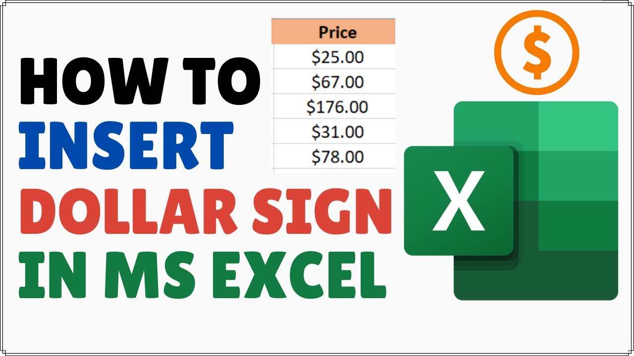 How To Add Dollar Sign In Excel YouTube how-to-add-dollar-sign-in-excel-youtube