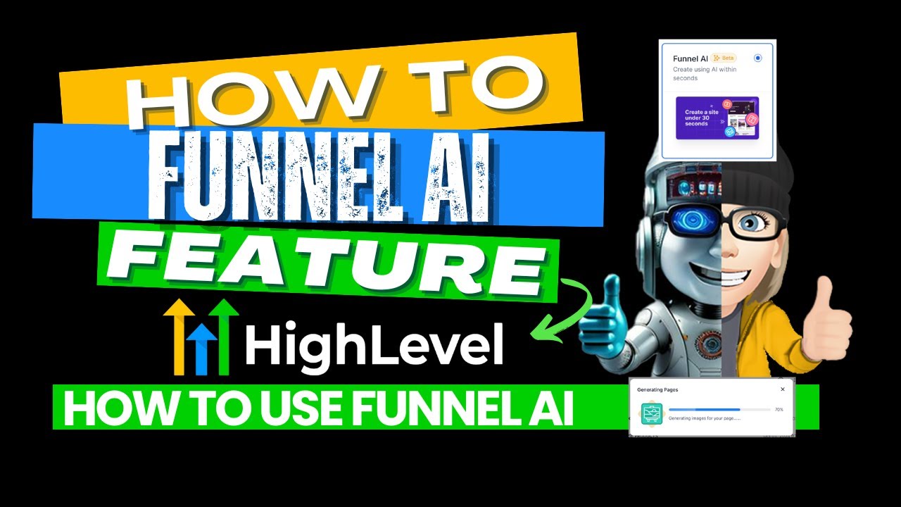 Build A Funnel or Website Using GoHighLevel's (GHL) Funnel AI Feature ...