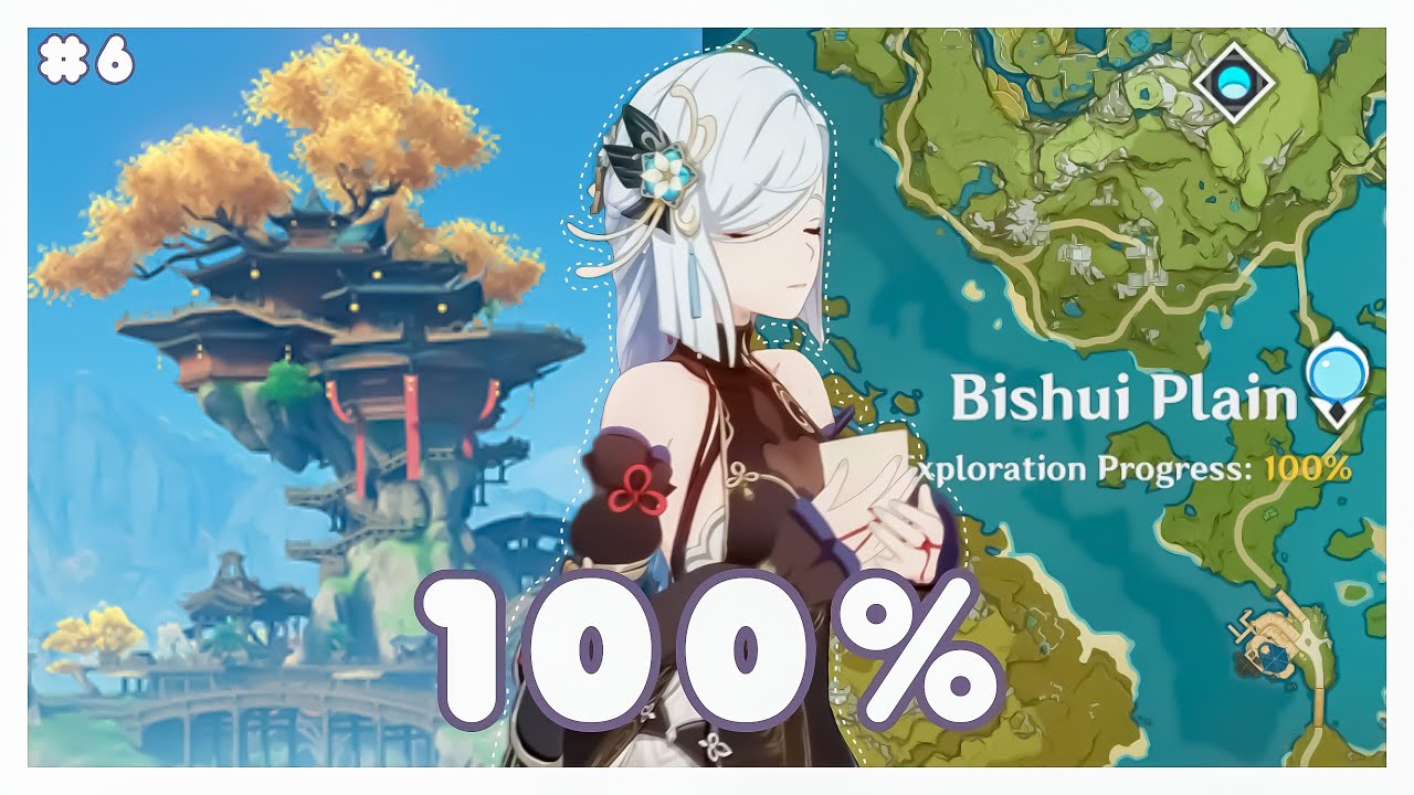 100% at a time Bishui Plain☆ Pt.6 ☆ Genshin Impact ୭˚ - YouTube