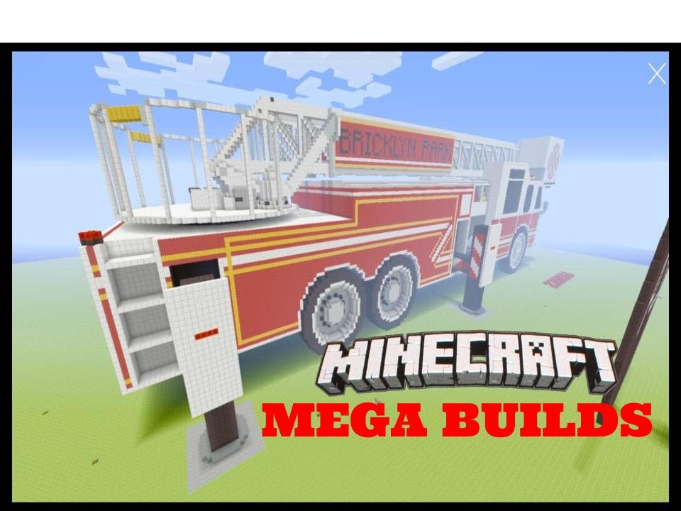 Minecraft Ladder Truck, Mega Builds 235x53 - YouTube