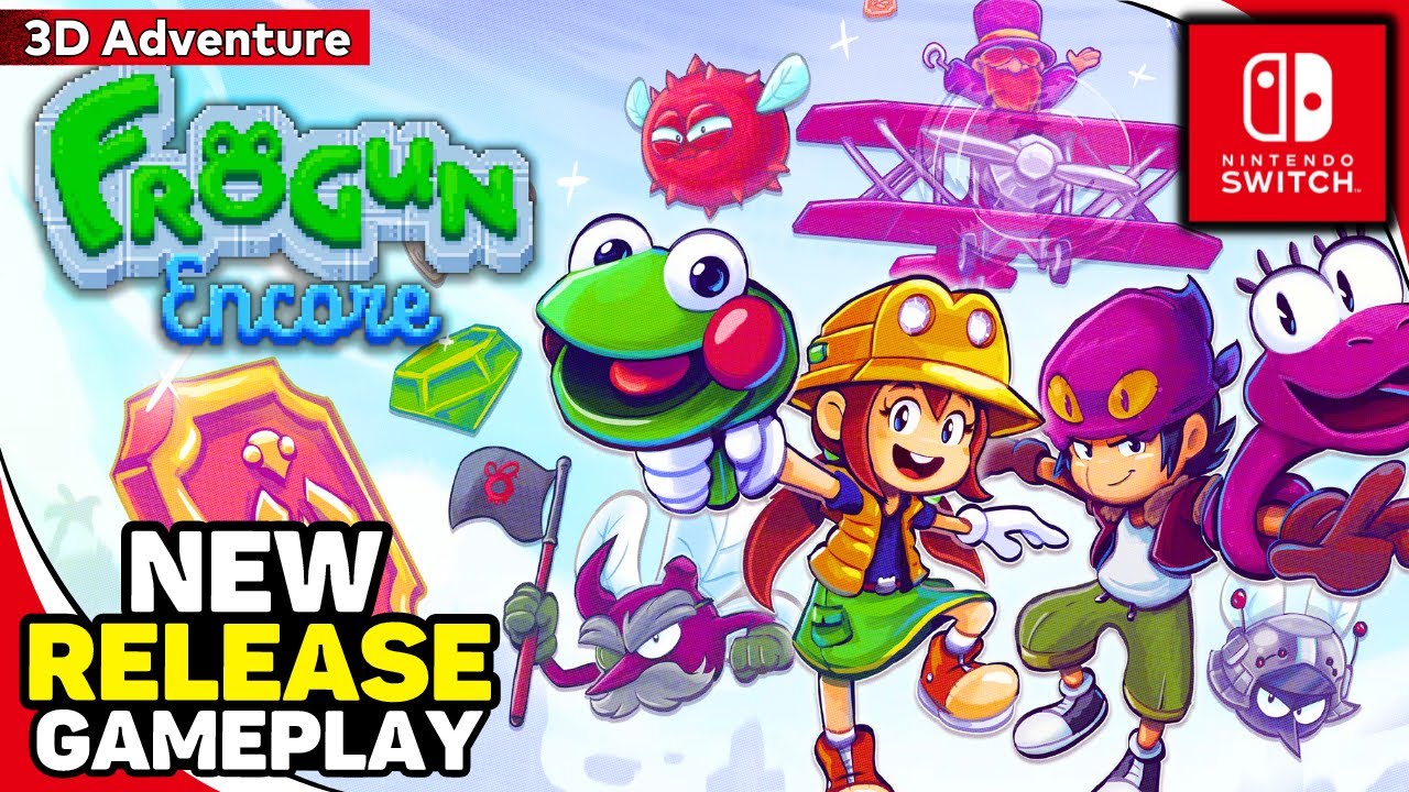 Frogun Encore - Nintendo Switch Gameplay - New 3D Platformer - YouTube