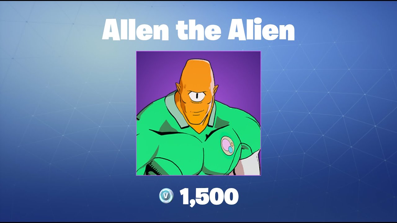 Allen the Alien | Fortnite Outfit/Skin - YouTube