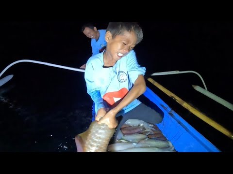 pinaka malaking pusit Ang nahuli ni idol jorick taranta sa daming nahuli - YouTube
