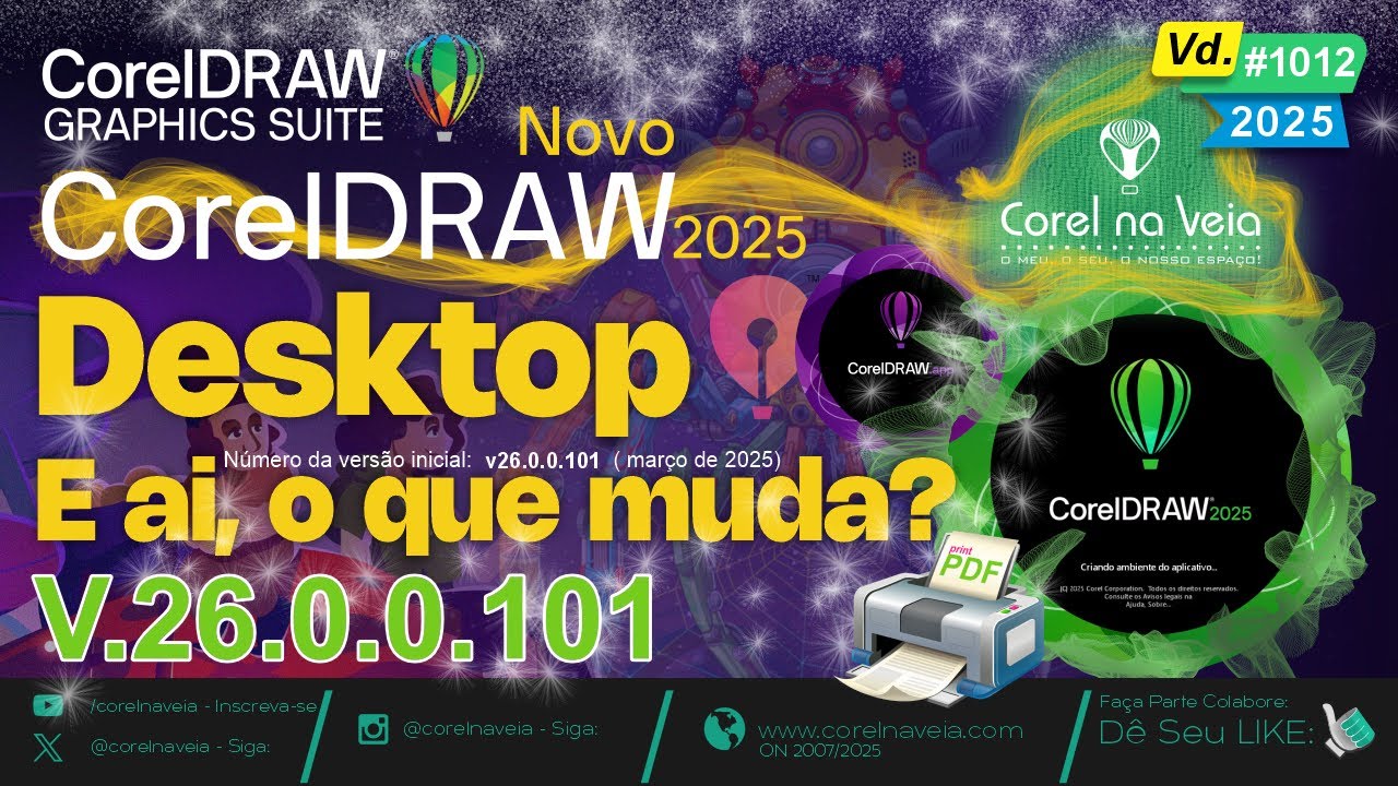 CorelDRAW Graphics Suite 2025 V26 Desktop E Ai O Que Muda Avalização ...