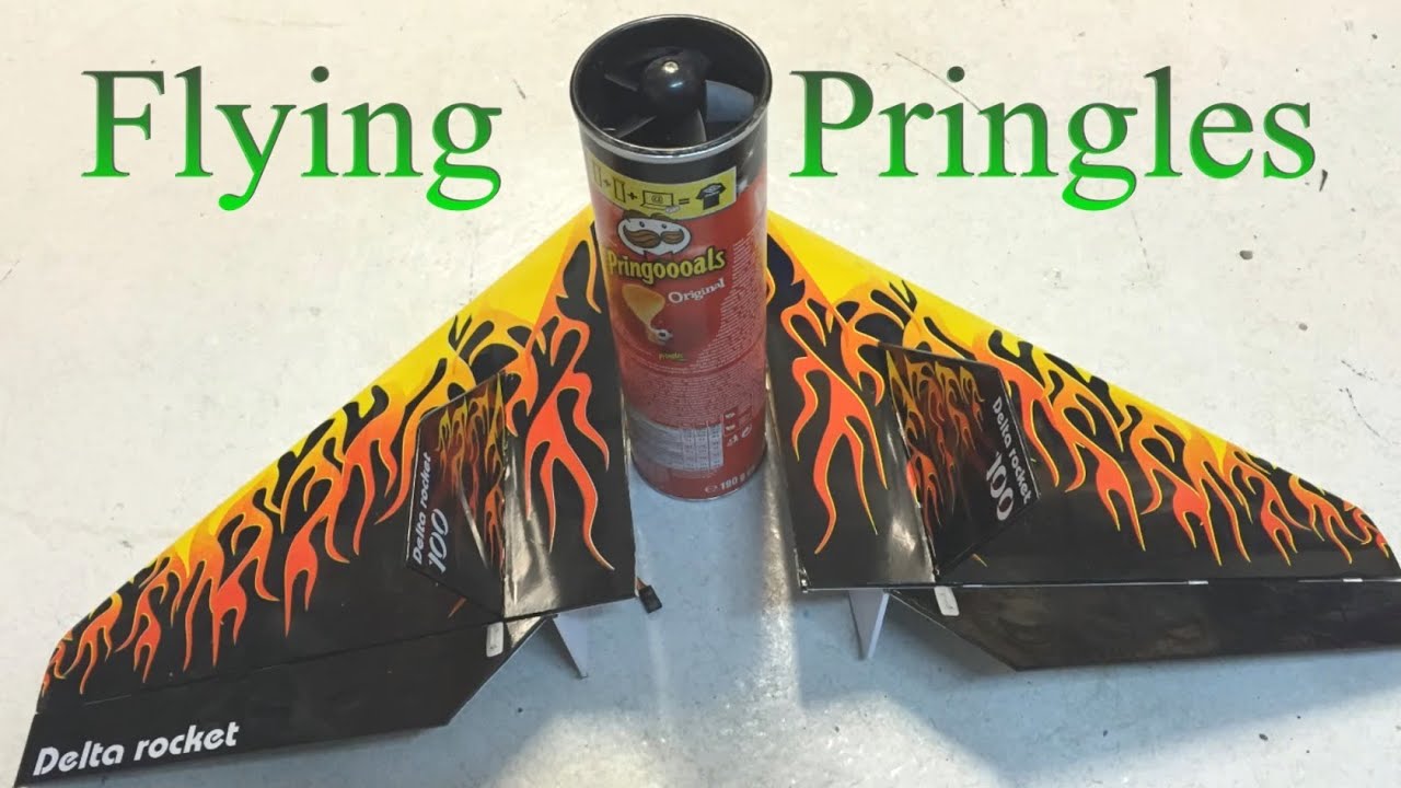 Flying Pringles - homemade RC plane - YouTube
