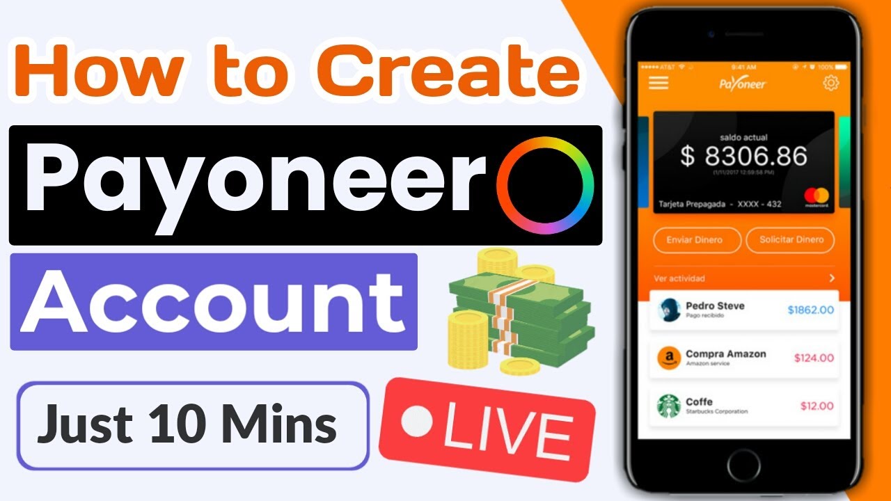 Payoneer Account Kaise Banaye | How To Create Payoneer Account ...