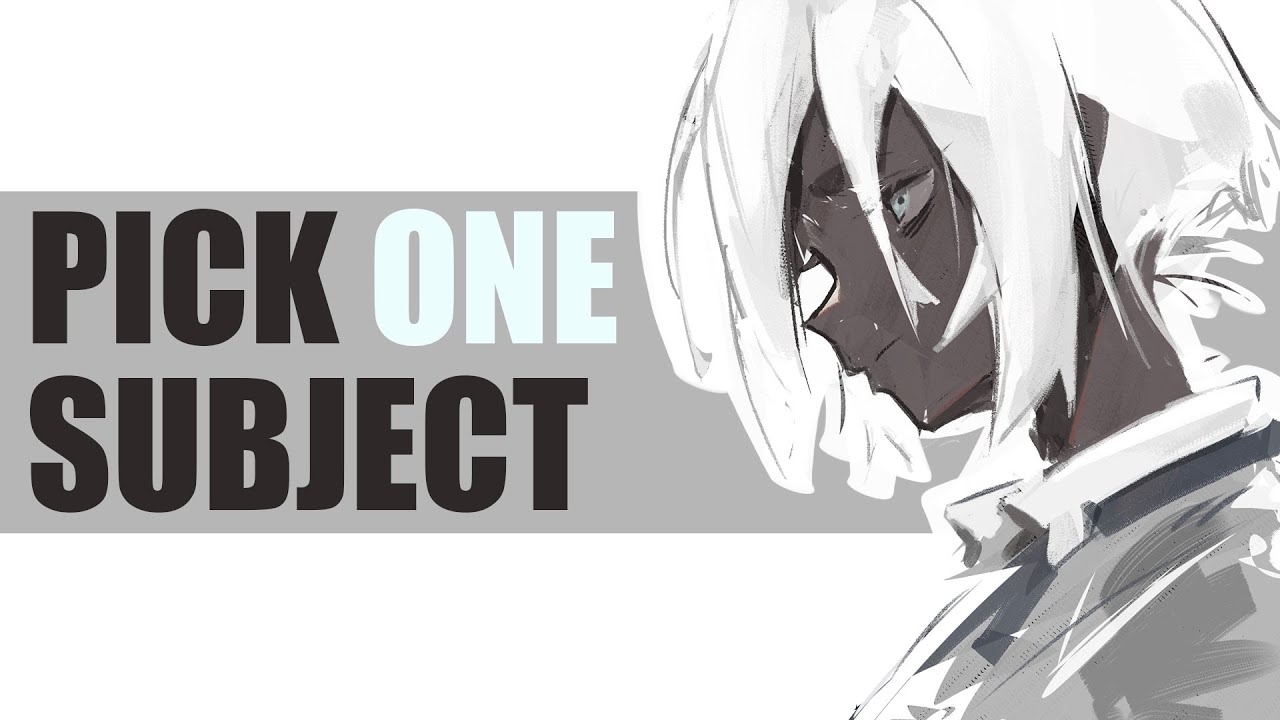 Focus on ONE SIMPLE SUBJECT【Sketch with me】 - YouTube