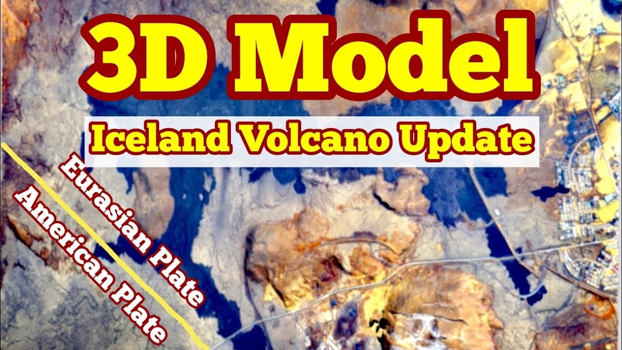 Iceland Volcano 3D Model, Svartsengi Volcanic System, Sundhnúka Volcano ...
