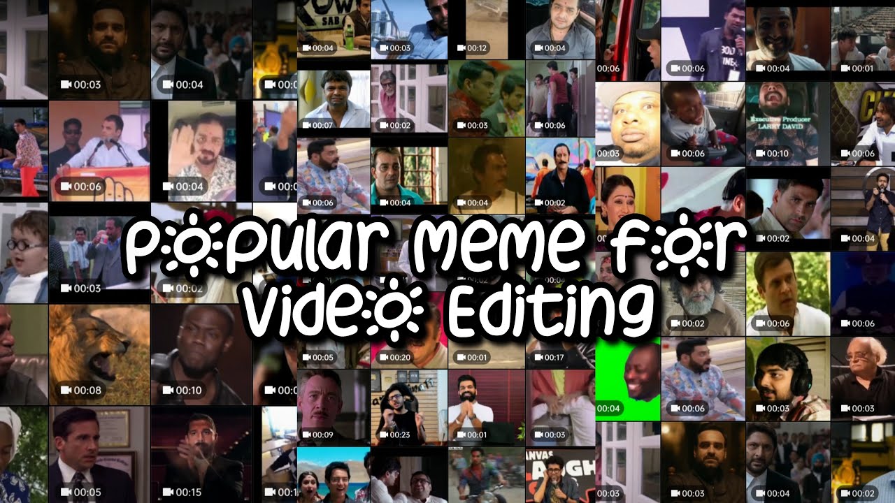 All memes in one video || Popular memes for video editing || funny ...