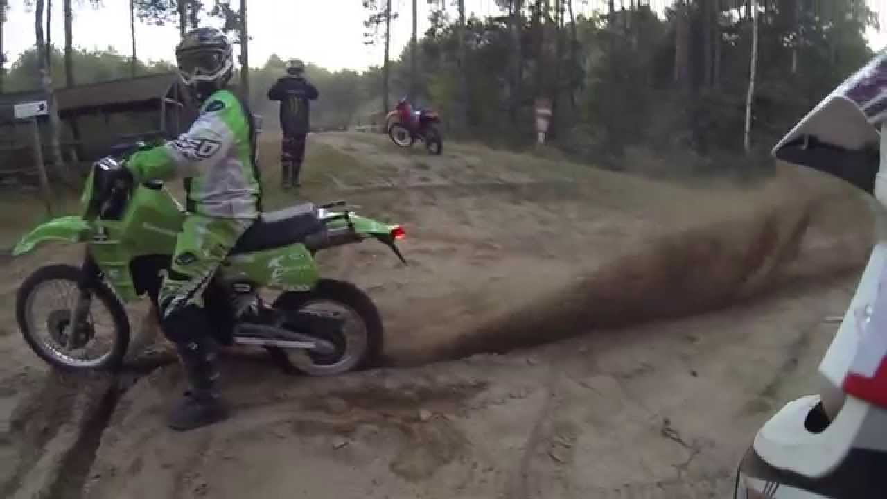 Yamaha wr 450 Kawasaki klr 600 kopanie gopro - YouTube
