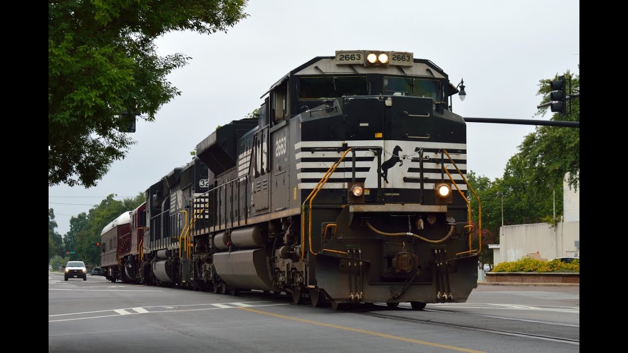 RARE NS Research Train STREETRUNNING in Augusta, GA - YouTube