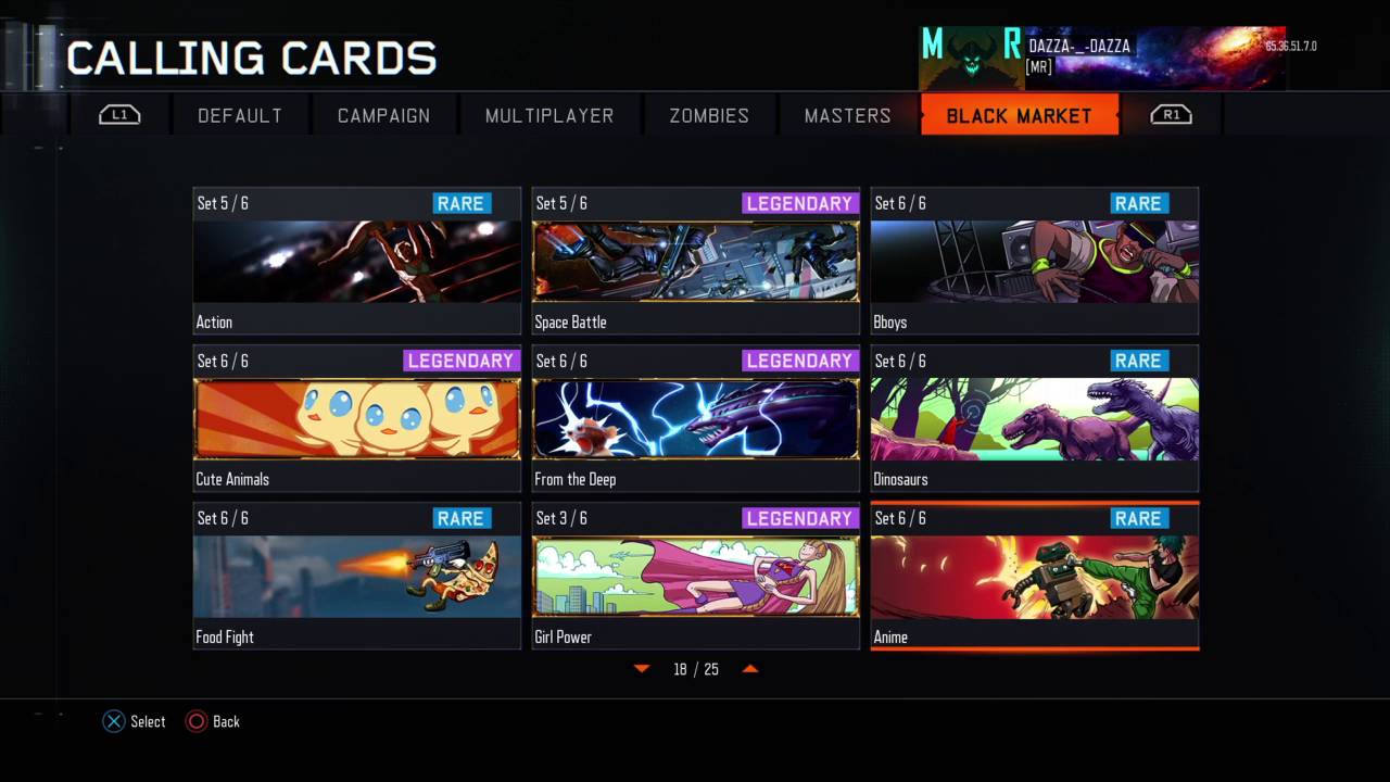 BO3|All Black Market DEADLY ANIMALS Calling Cards - YouTube