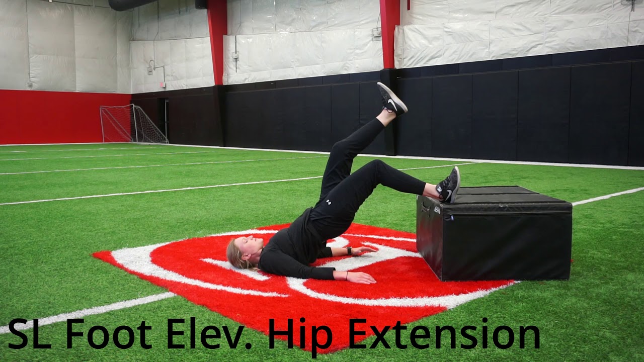 SL Foot Elev Hip Extension - YouTube