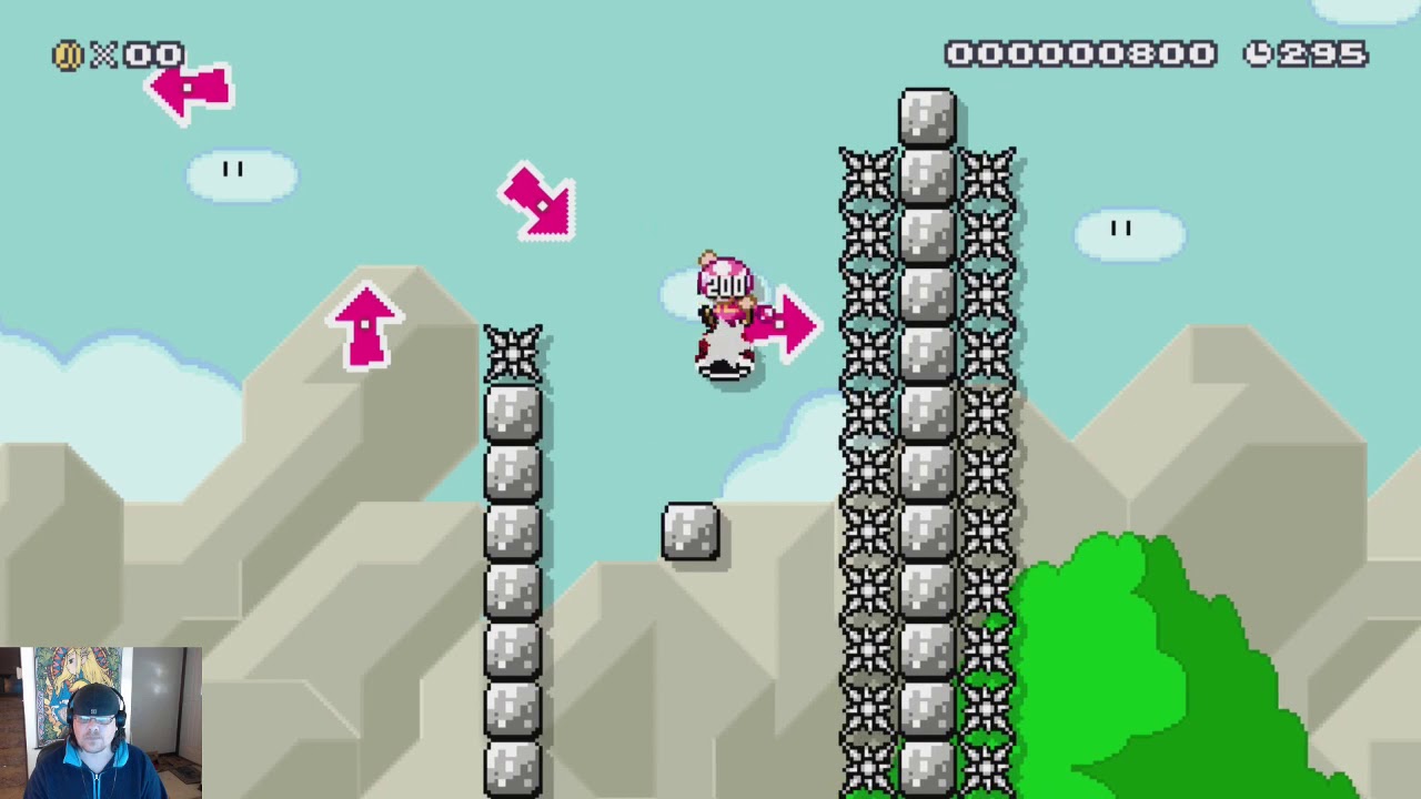 Mario Maker 2 Shell Jumps And Pow Riding - YouTube