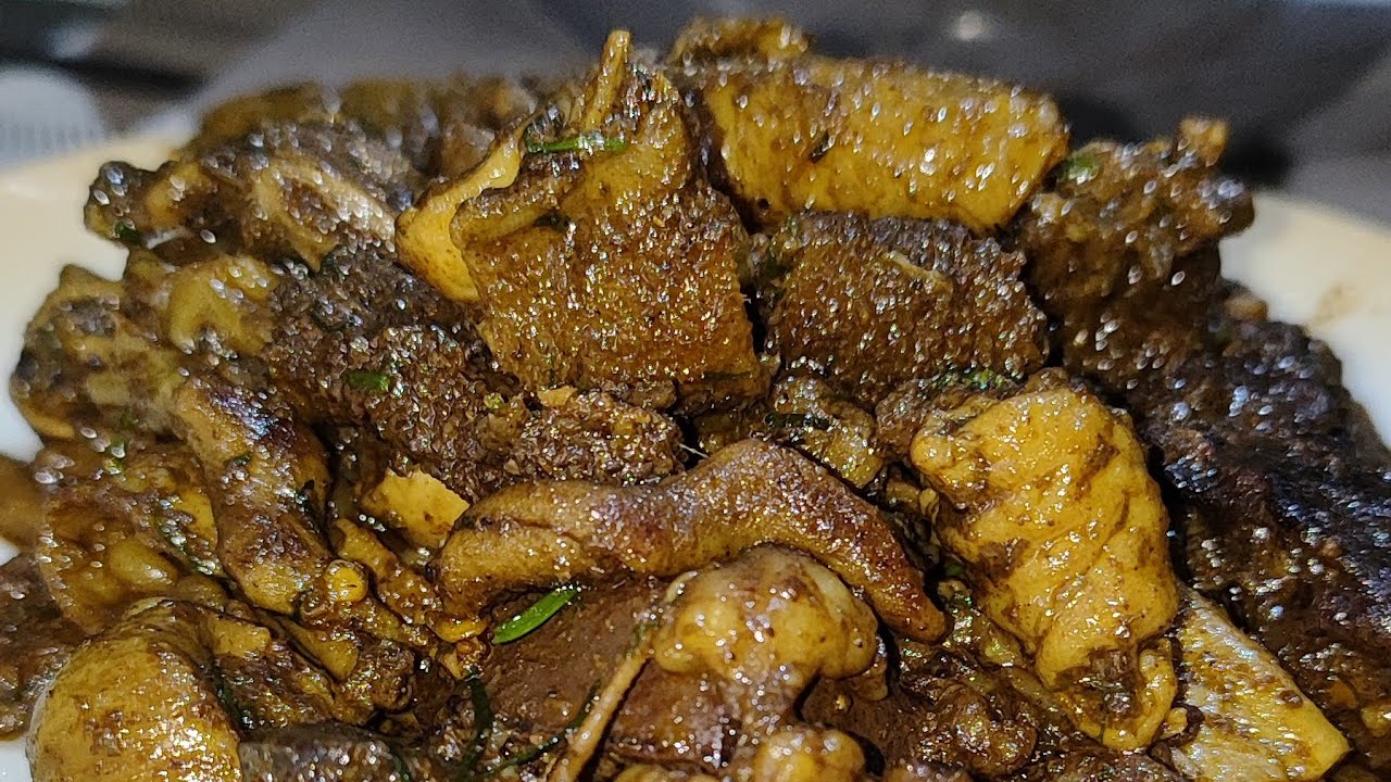 Goat Intestine/Mutton Boti Recipe/Village Style Goat Intestine Recipe😋 ...