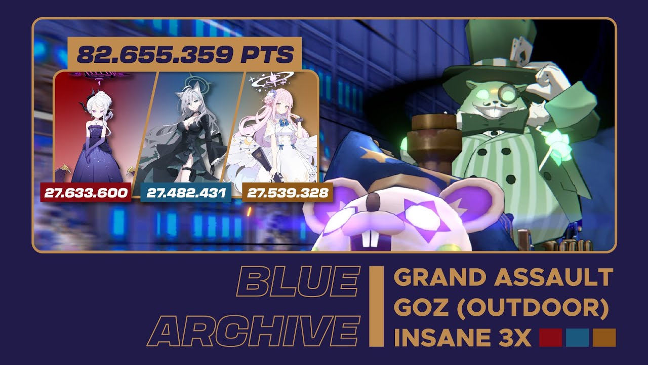 [Blue Archive] Goz - Grand Assault (Outdoor) - INSANE - Comfy Clears 3 ...
