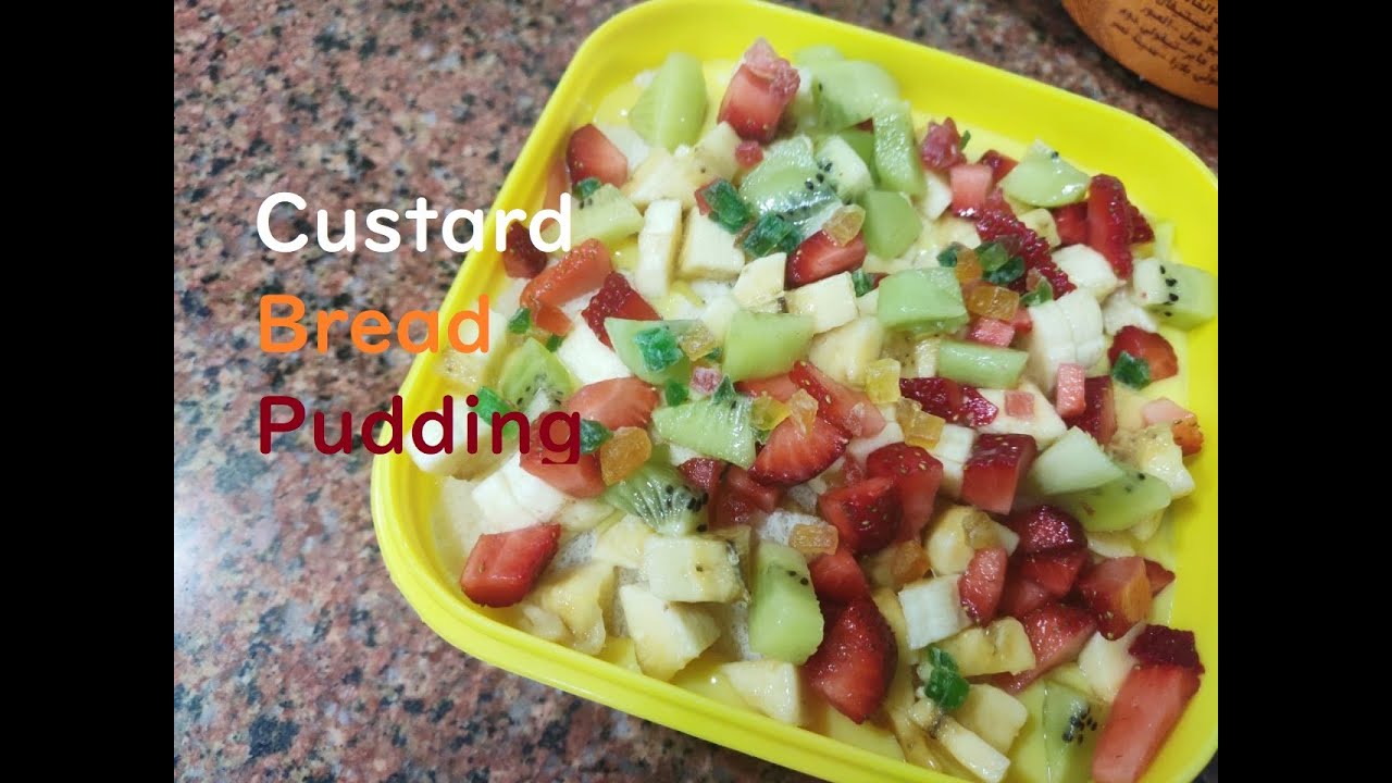Custard Bread Pudding | Bread Pudding | Custard Fruit Pudding Recipe ...