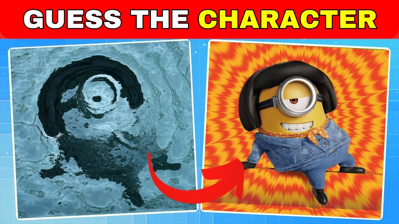 Guess the DESPICABLE ME 4 Characters by ILLUSION 🍌🎬| minion movie quiz ...