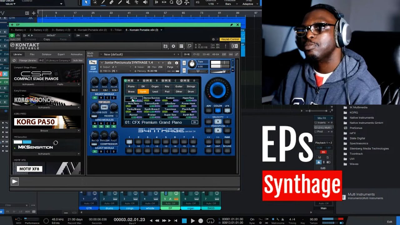 SYNTHAGE VST EP SOUNDS + KONTAKT DEMO - YouTube