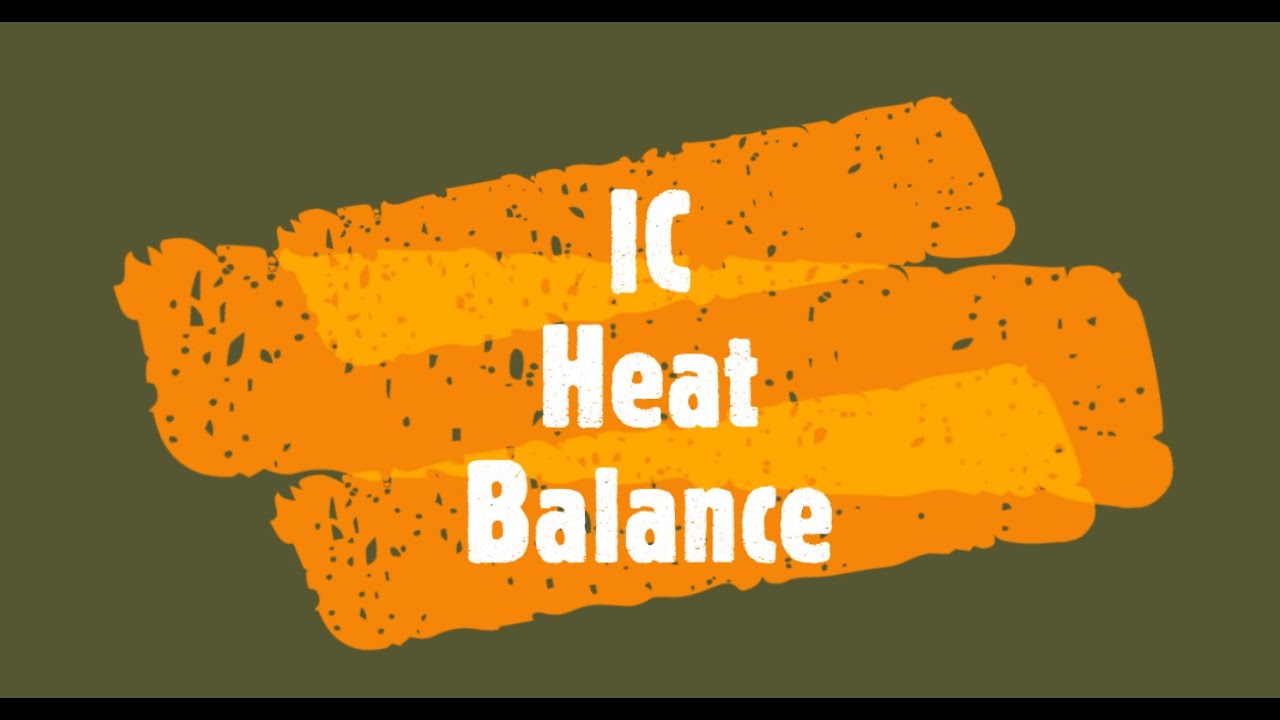 Heat Balance of Internal Combustion Engines - YouTube