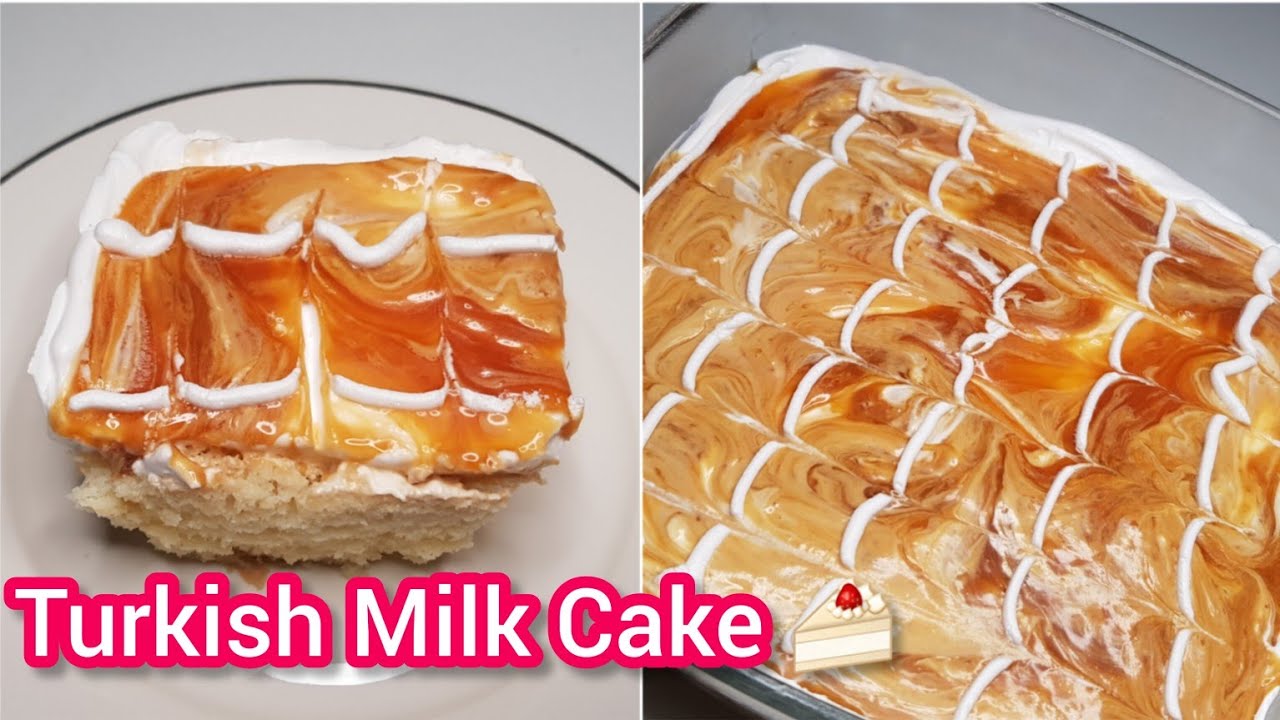 Turkish Milk Cake Recipe | Tres Leches Cake | eatwithajwa - YouTube