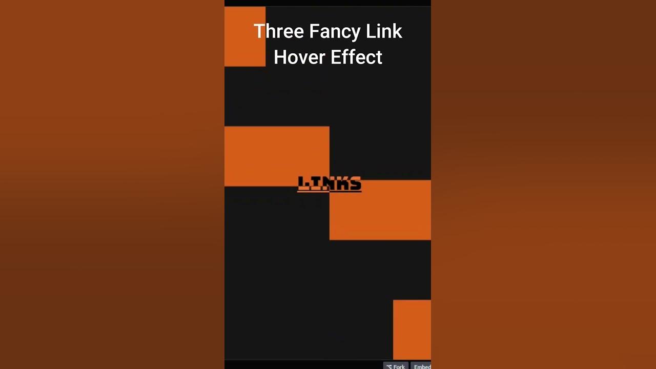 Three Fancy Link Hover Effect Using Html Css Html Css Webdeveloper Webdesign Youtube