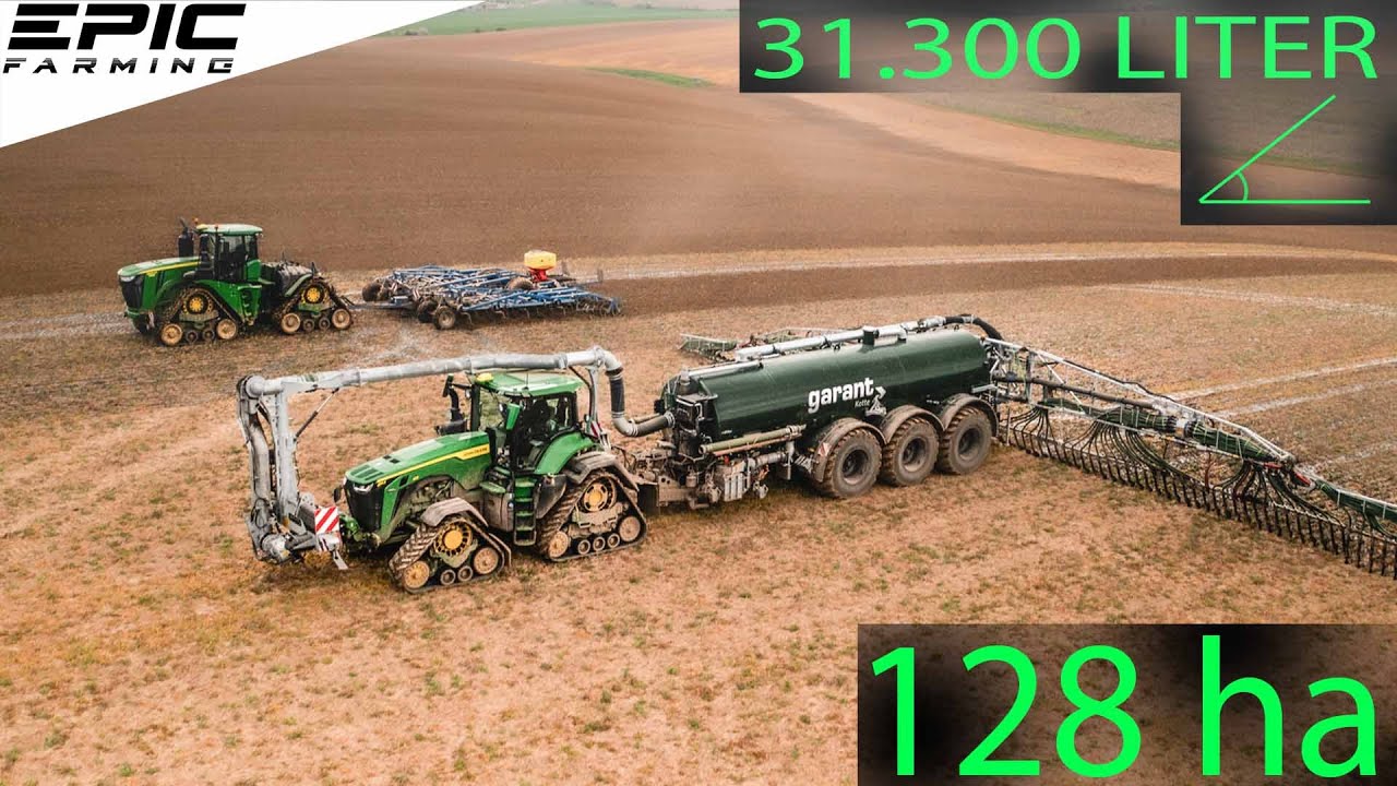 9RX und 8RX mit 31.300 LITER FASS ! Kotte Garant PTR in Sachsen - YouTube