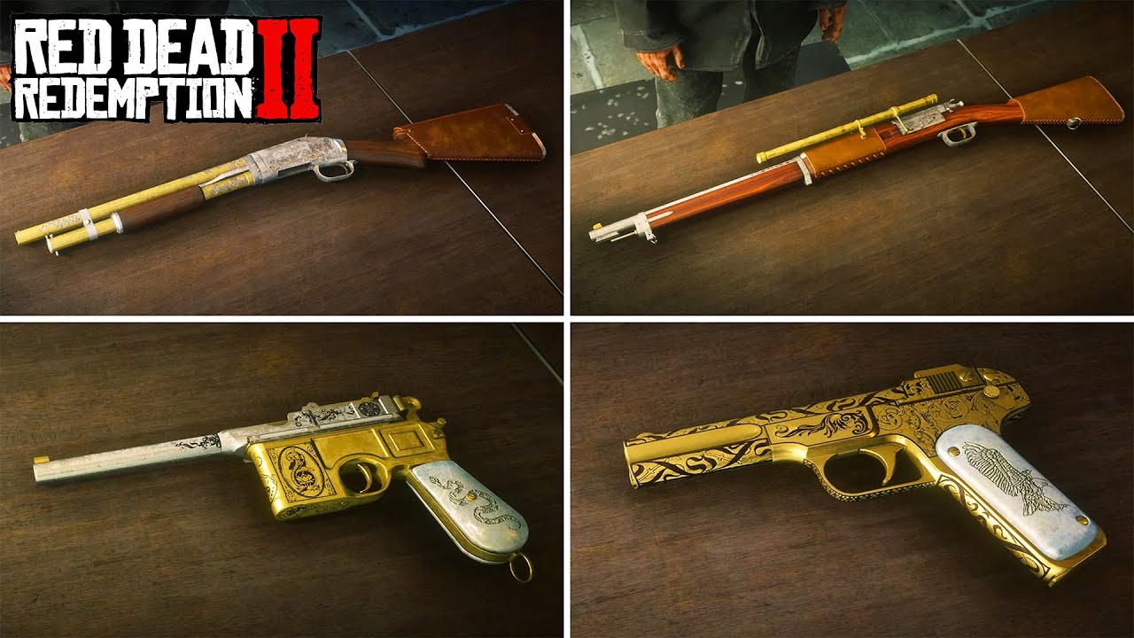 6 Most POWERFUL Custom Weapons in RDR2! - YouTube