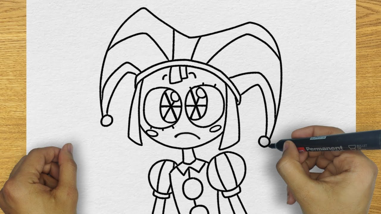 HOW TO DRAW POMNI THE AMAZING DIGITAL CIRCUS | STEP BY STEP - YouTube