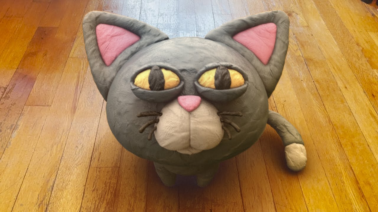 Claymation Cat Wants Cuddles - YouTube