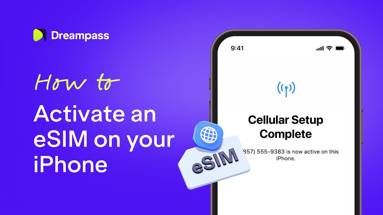 How to set up an eSim on the iPhone - YouTube