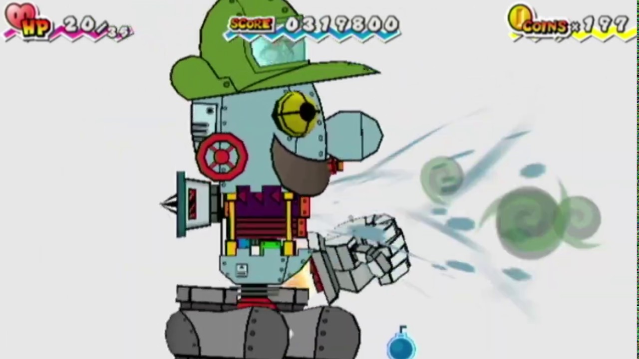 Super Paper Mario Boss # 30: Mr. L's Brobot L-Type - YouTube